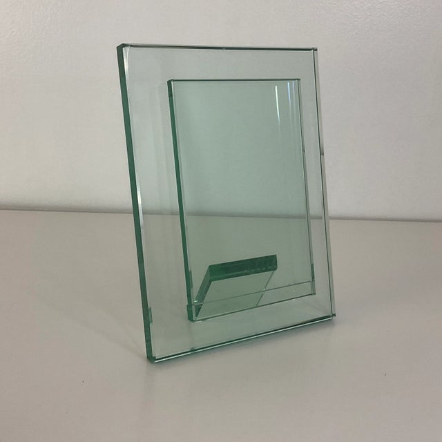 Vintage Contemporary Modern Frameless Glass Floating Picture Frame ...