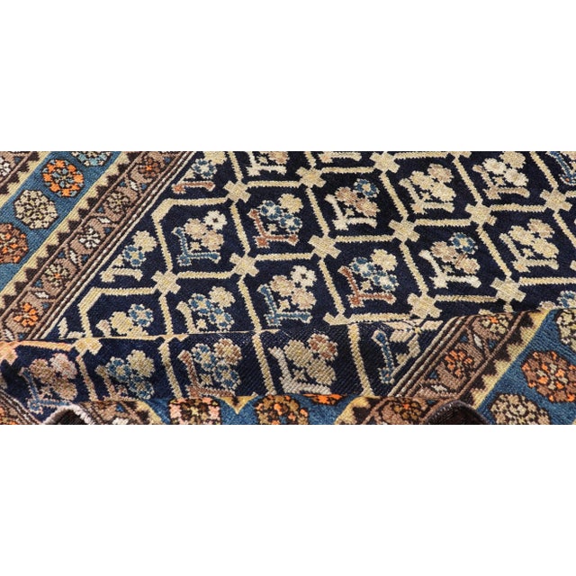 Persian Antique Malayer Rug With Layered Motifs and Geometric Design ...