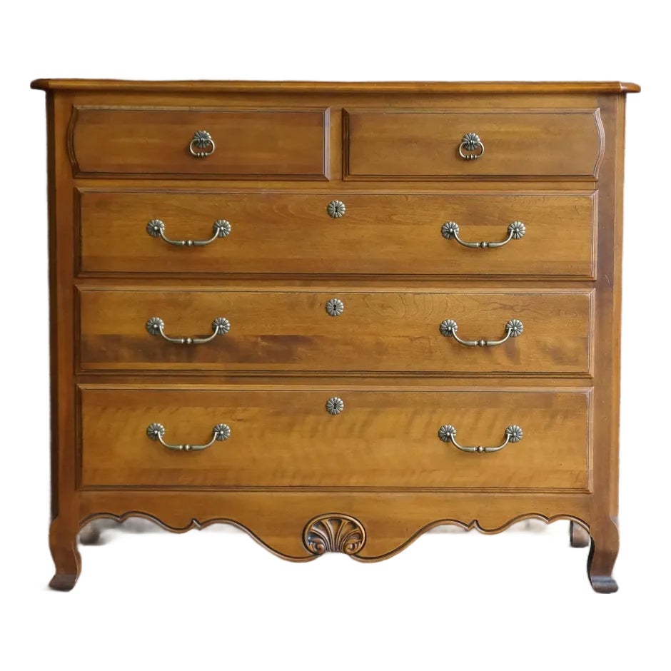 Ethan Allen Country French Tall Dresser | Chairish