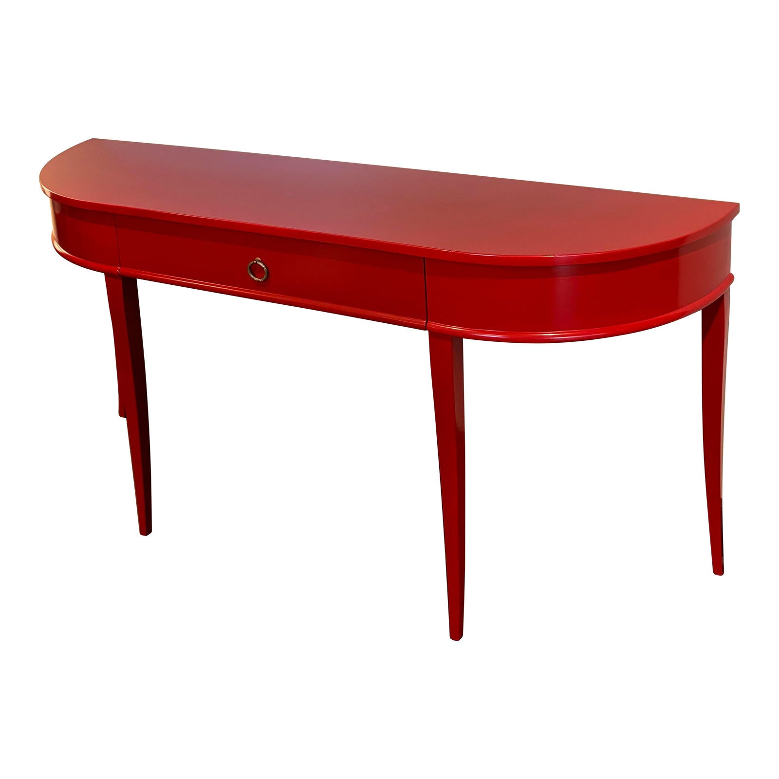 1970s Red Console Table | Chairish