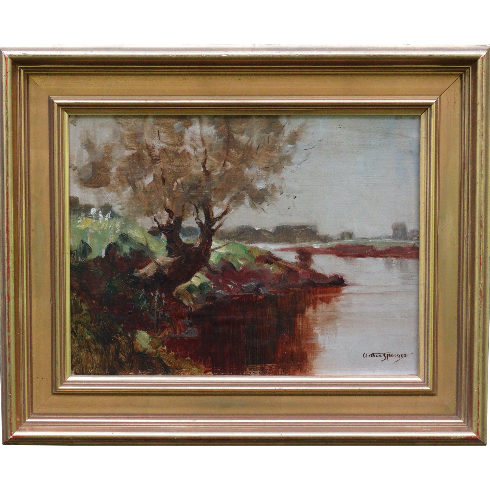 Impressionism Oil Painting Arthur Spooner Nsa (1873-1962) | Chairish