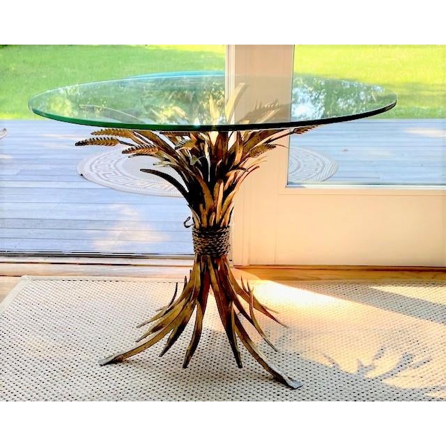 Coco Chanel Golden Sheaf Wheat Tables-A Pair | Chairish