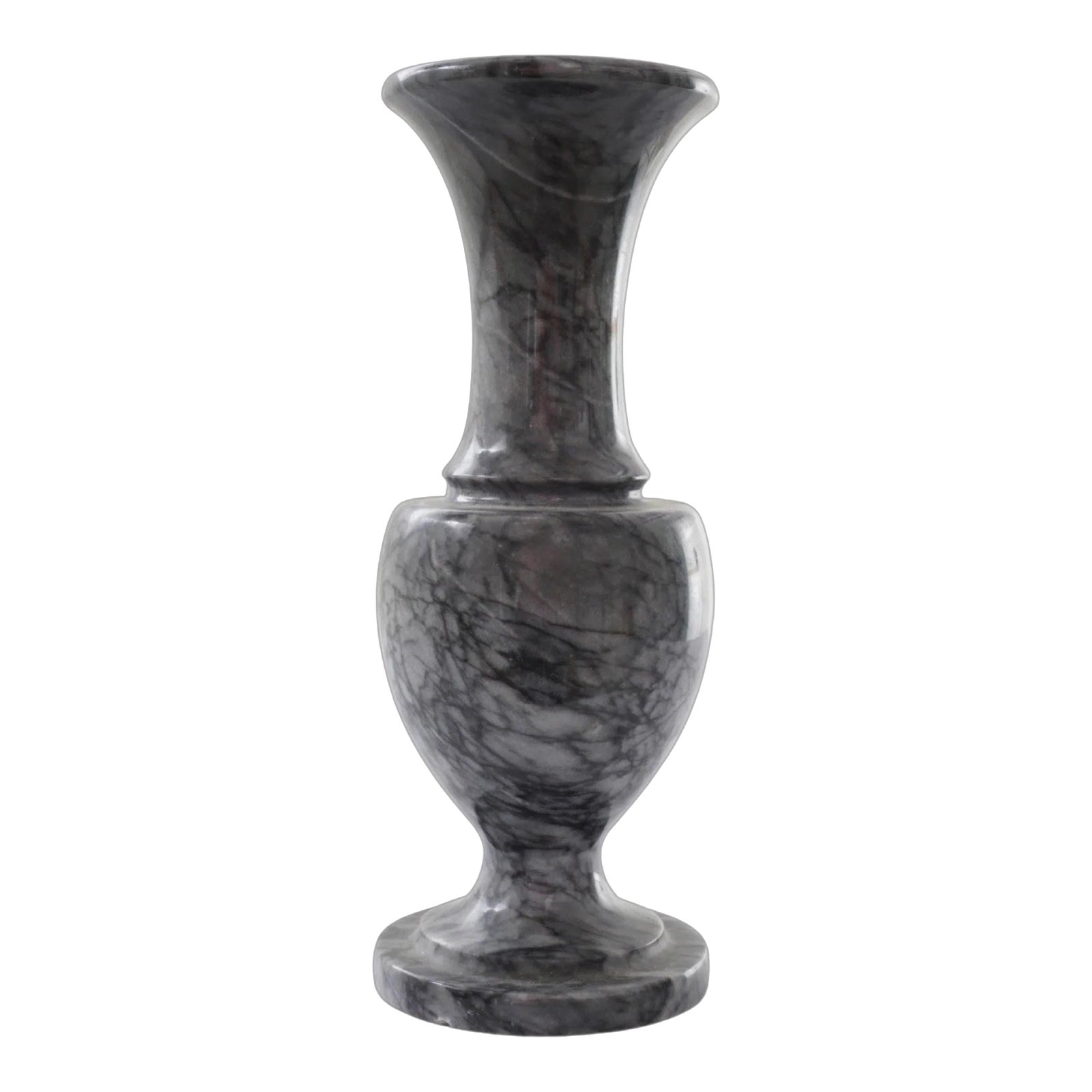 Gray Marble Vase, 1980s | Chairish