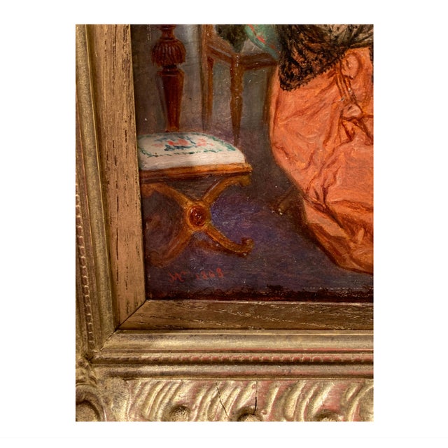 English 19th Century Victorian Antique Portrait of a Seated Lady in Her ...