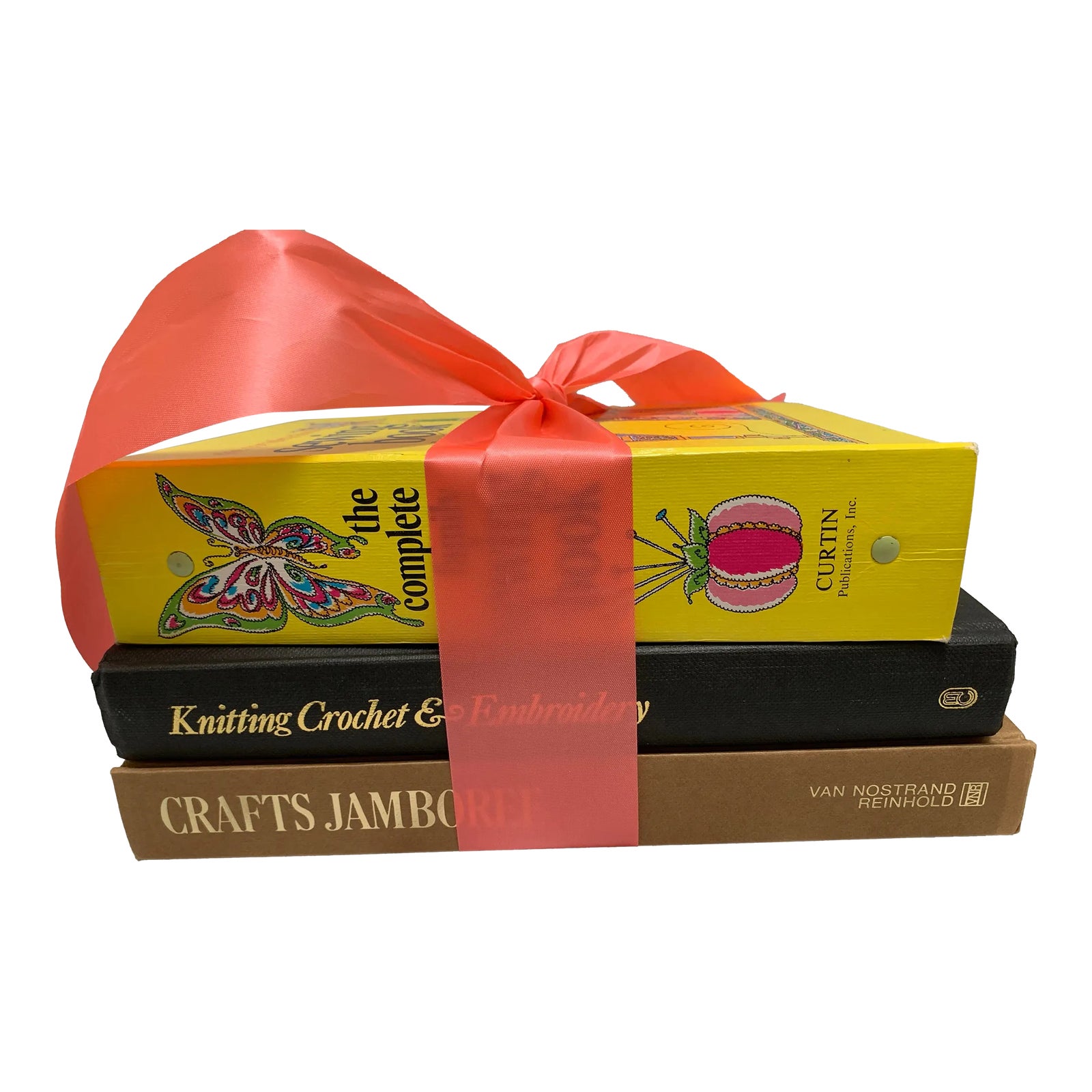 Midcentury 1970s Decor Sewing & Craft Books, Set of Three | Chairish