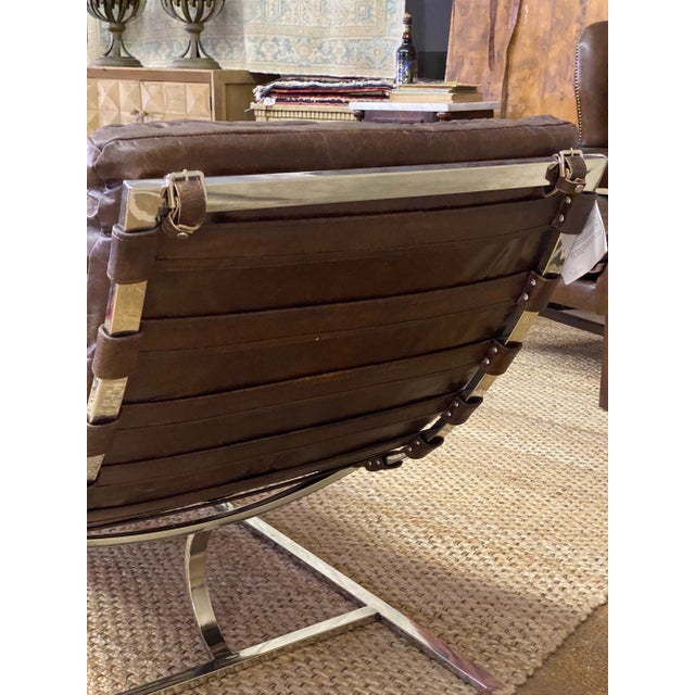 Timothy Oulton Oviedo Modern Leather Chair | Chairish