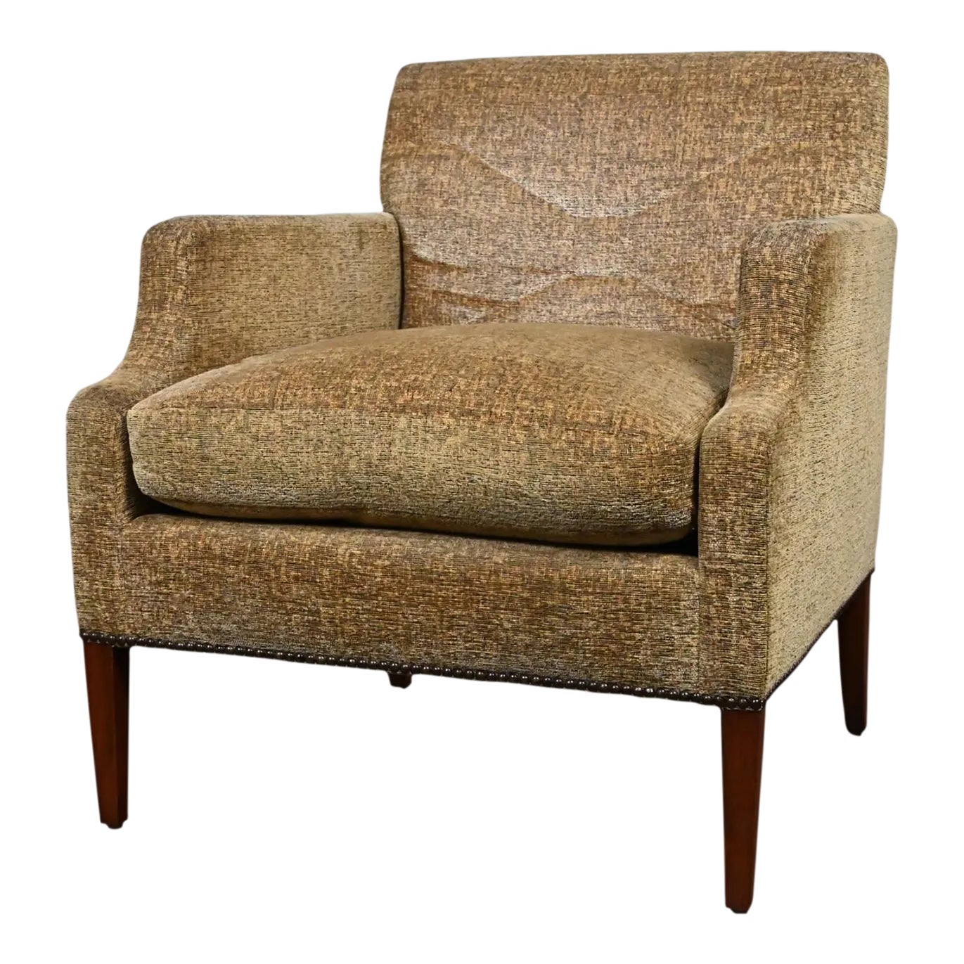 Late 20th to Early 21st Century Modern Khaki Accent Lounge Chair Down ...