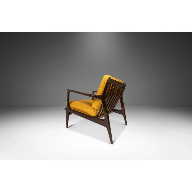 Set of 2 Danish Modern "Blade Arm" Lounge Chairs in Beech & Bouclé by ...