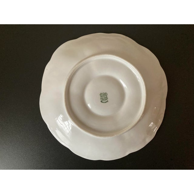Antique German Porcelain Oyster Plate With Floral Design by Weimar ...