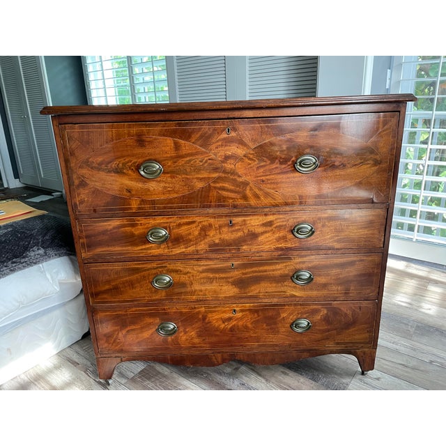 Early 19th Century Georgian Period Mahogany Butler’s Chest | Chairish