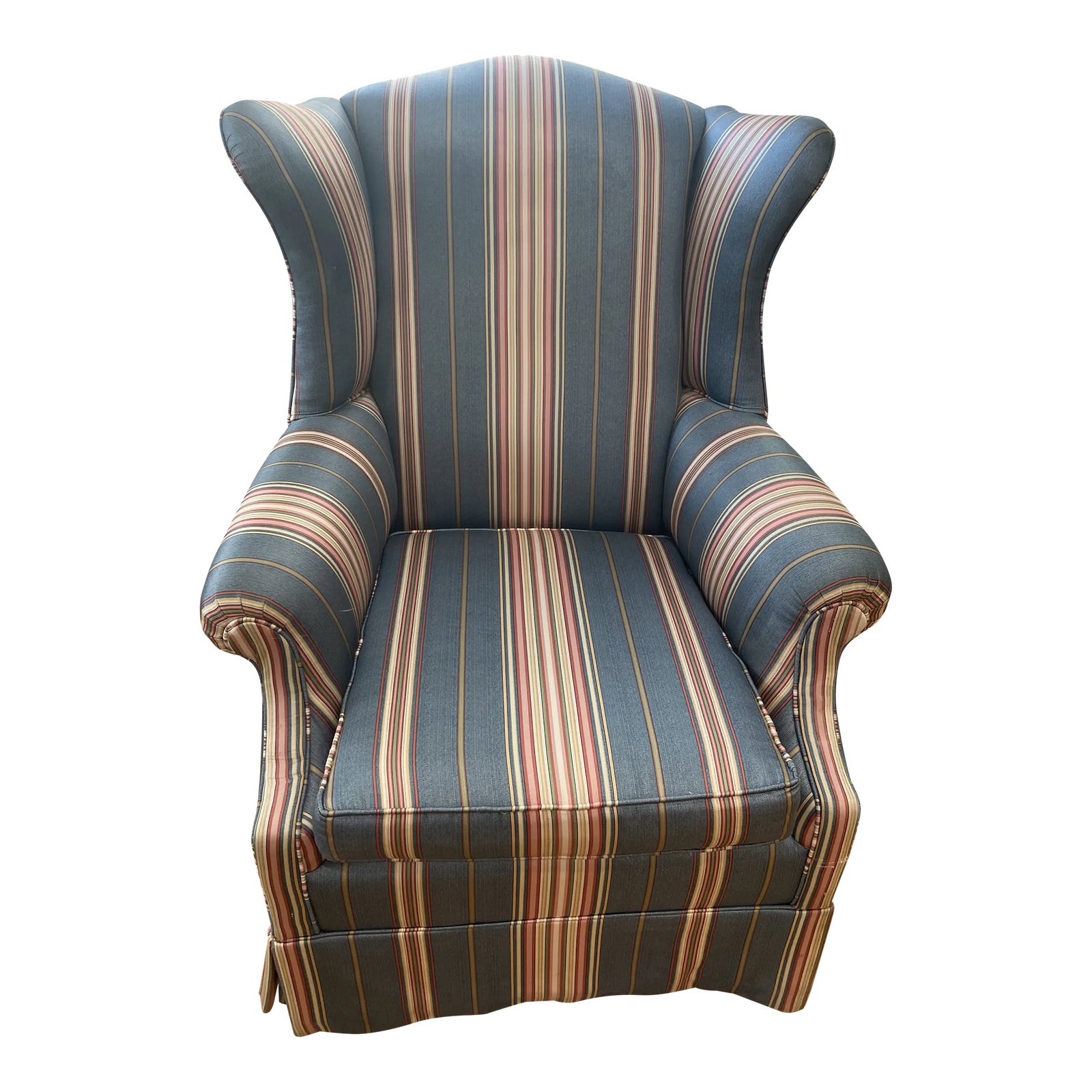 1980s Upholstered Arm Chair | Chairish