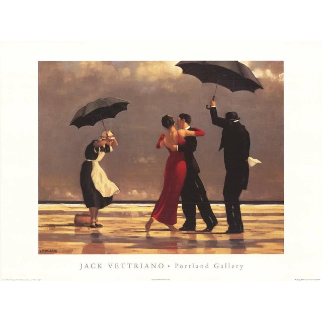 1996 Jack Vettriano 'The Singing Butler' Realism Black, Red, White ...