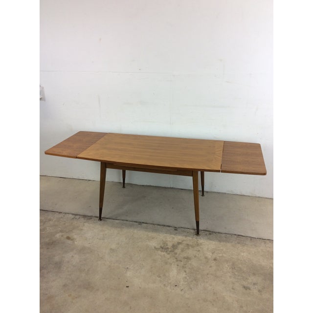 Mid Century Modern Small Draw Leaf Table | Chairish