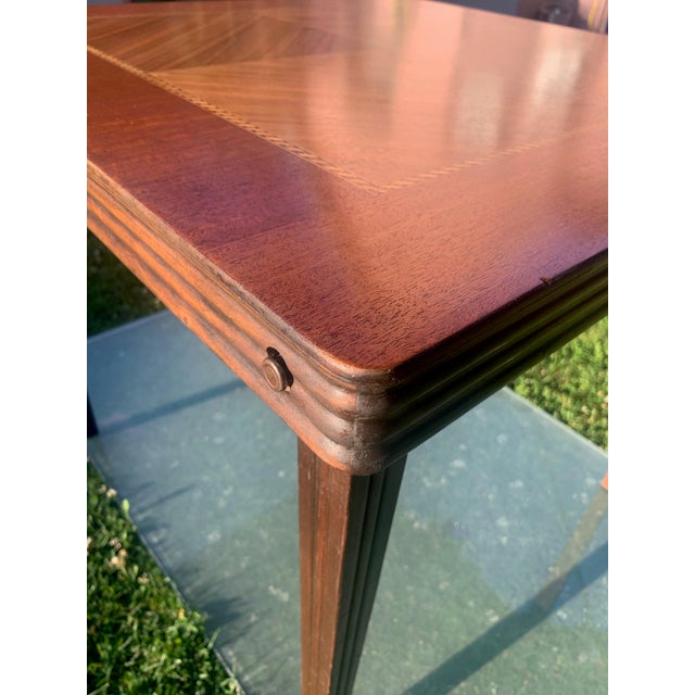 1930s Castlewood Deluxe Art Deco Folding Card Table. | Chairish