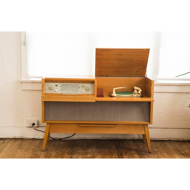 Vintage 1950's Braun MM3 Stereo Console Telefunken Turntable & Radio ...