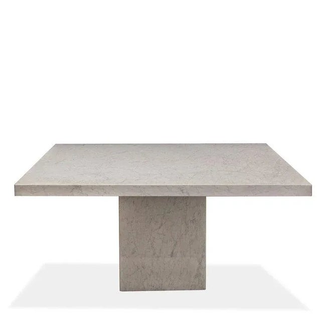 1990s Vintage Maurice Villency Italian Square Carrara Marble Dining ...