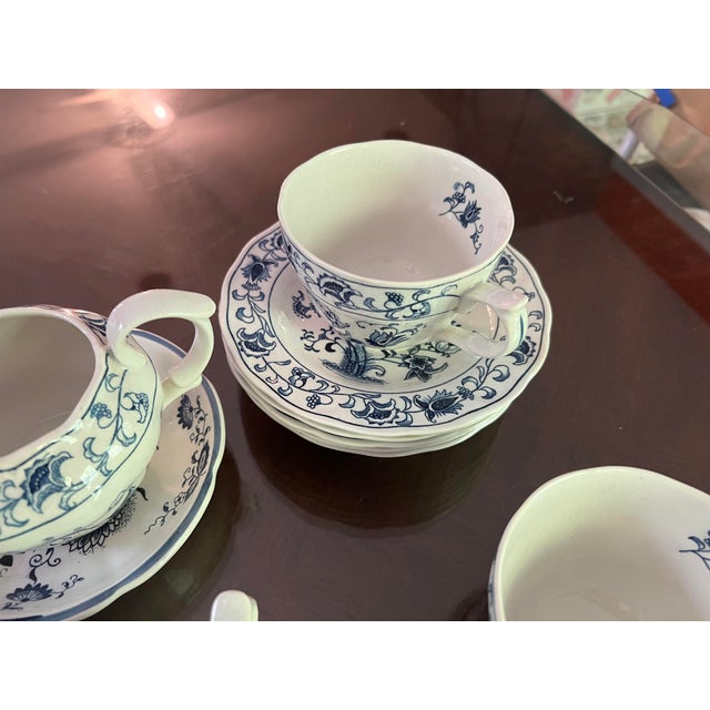 Nikko Ming Tree Blue Double Phoenix Blue Tree & Flowers Pattern ...