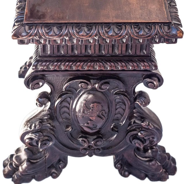 Pair of Italian Stools in "Lion's Paw" Style From the Late 16th Century ...