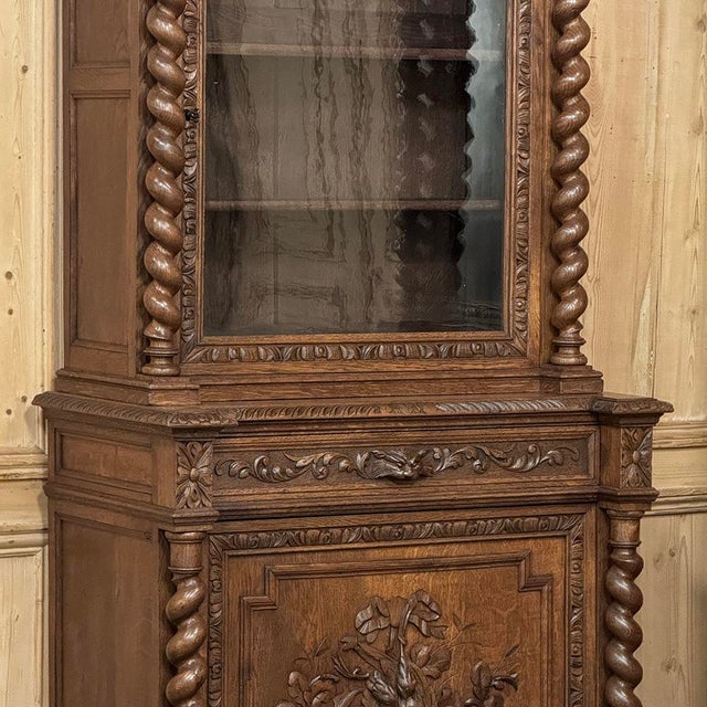 Pair 19th Century French Renaissance Carved Bookcases | Chairish