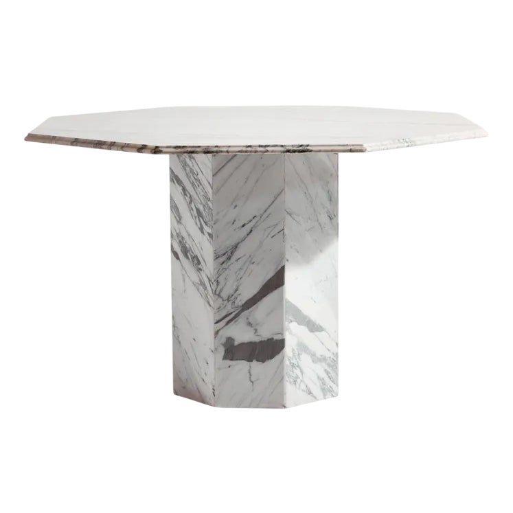 Octagonal Marble Dining Table | Chairish