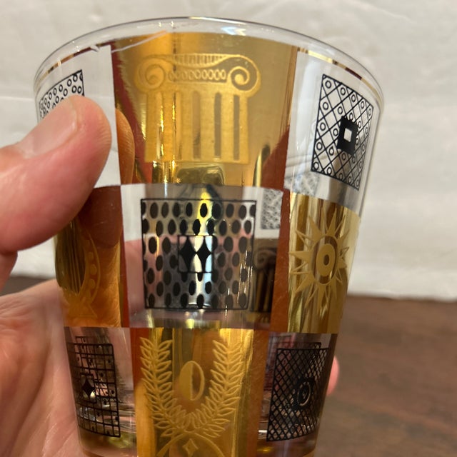 Georges Briard Mid Century Modern Flared Lowball Rocks Cocktail Glasses ...