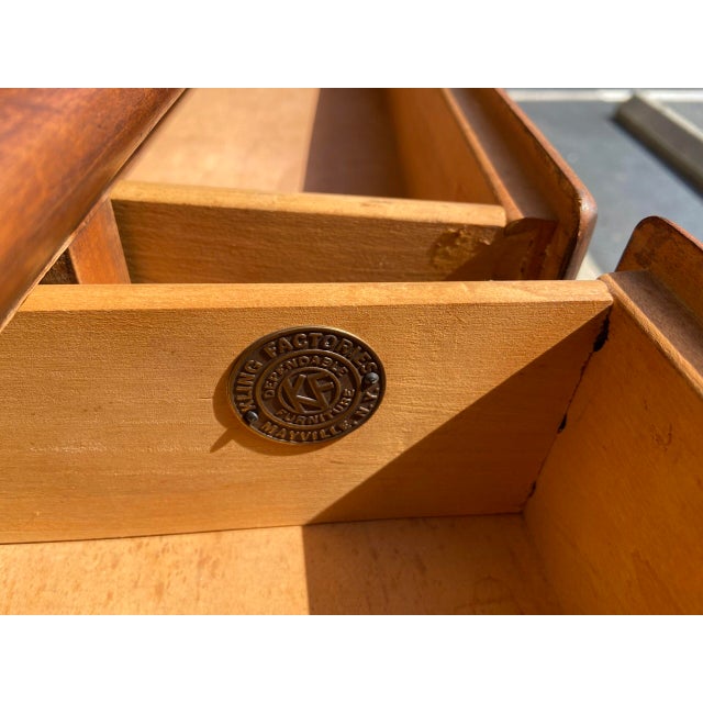 Solid Maple Kneehole Desk by Kling | Chairish