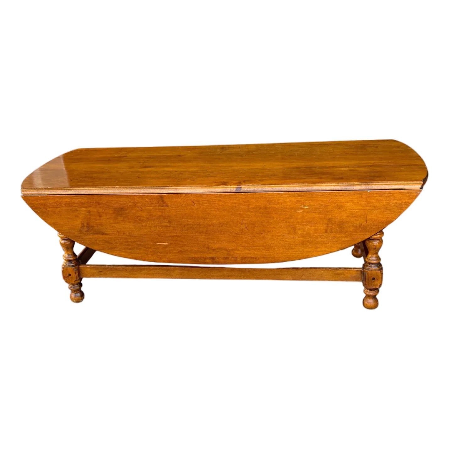 Vintage Ethan Allen Solid Maple Drop Leaf Coffee Table | Chairish