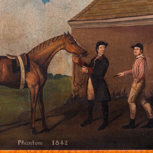 Phantom Equestrian Race Horse Painting | Chairish