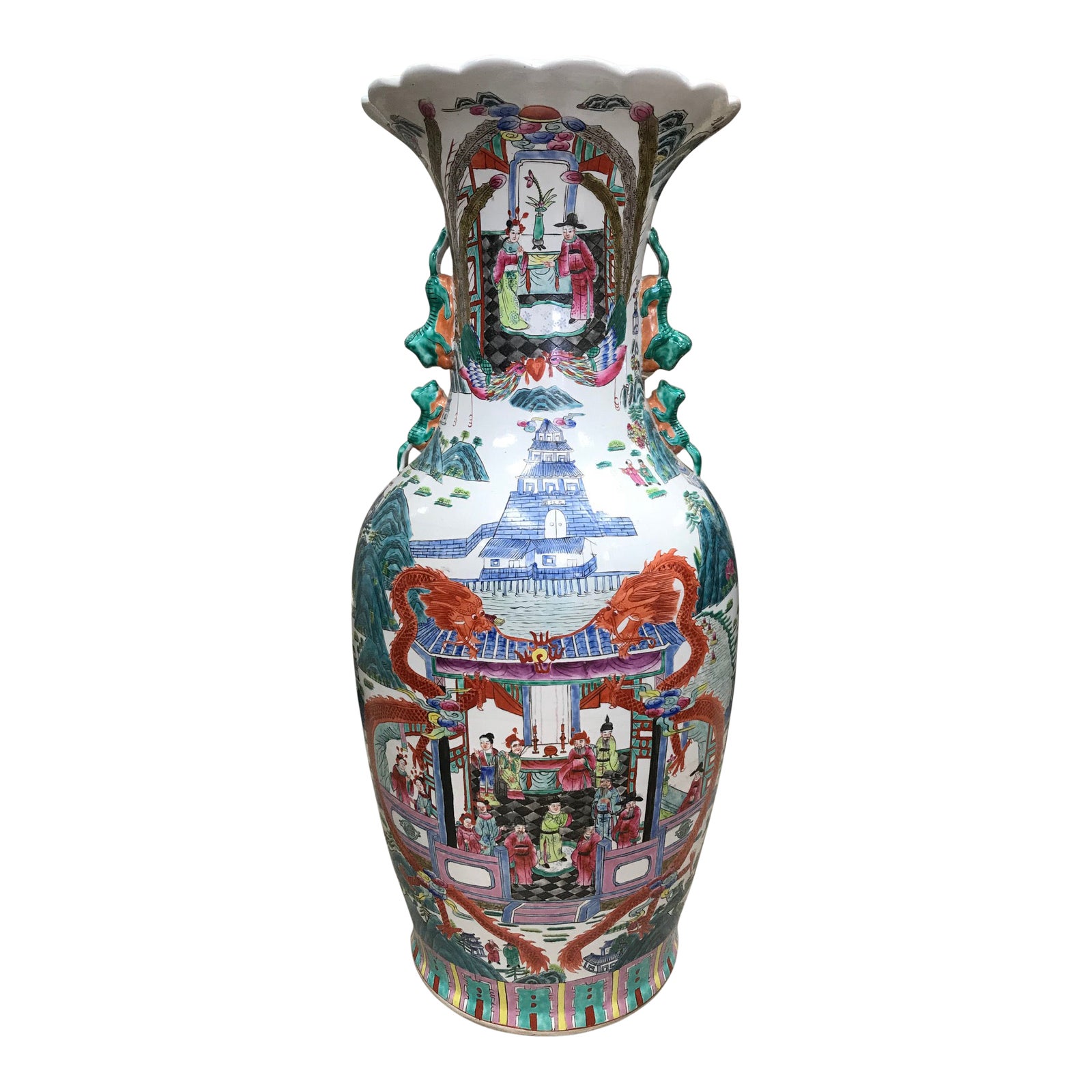Chinese Palace Decorative Vase | Chairish