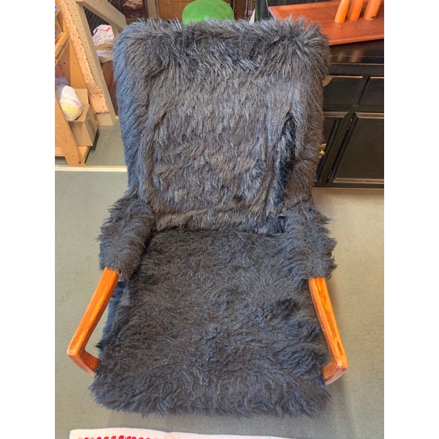 1960s Cintique Furry Lounge Chair, Made in England | Chairish
