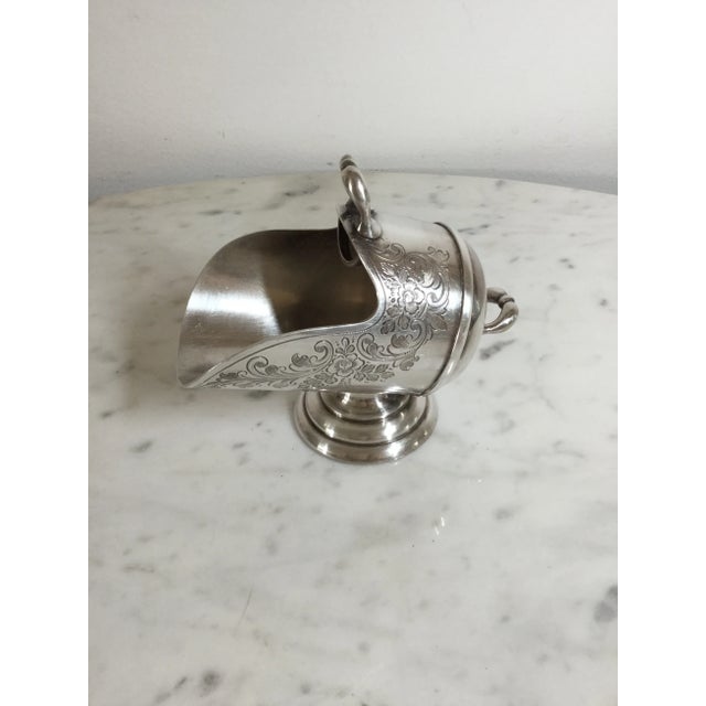 Vintage Silver Plate Sugar Scuttle | Chairish