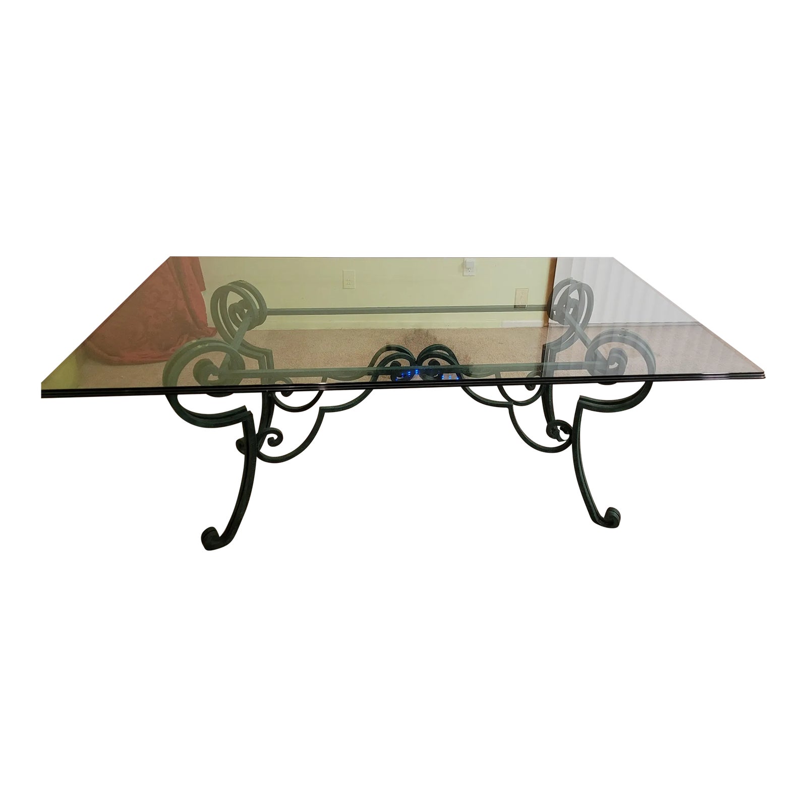 Unique Wrought Iron Dining Table | Chairish