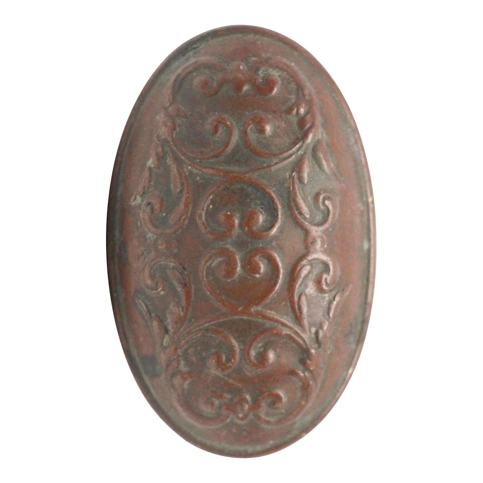 Oval Bronze Reading Colonial Clifton Door Knob | Chairish
