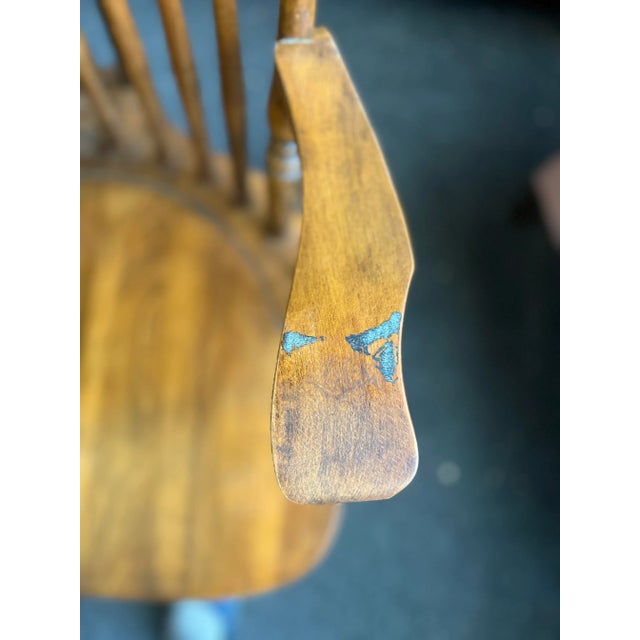 1930s Fiddleback Oak Desk Chair | Chairish