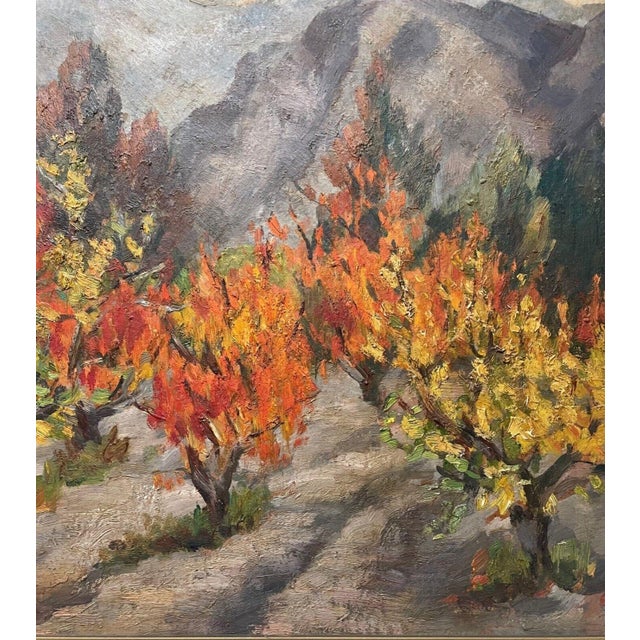 Vintage 1947 Emily Isabel Fern 'Ceres Autumn' South Africa Landscape ...