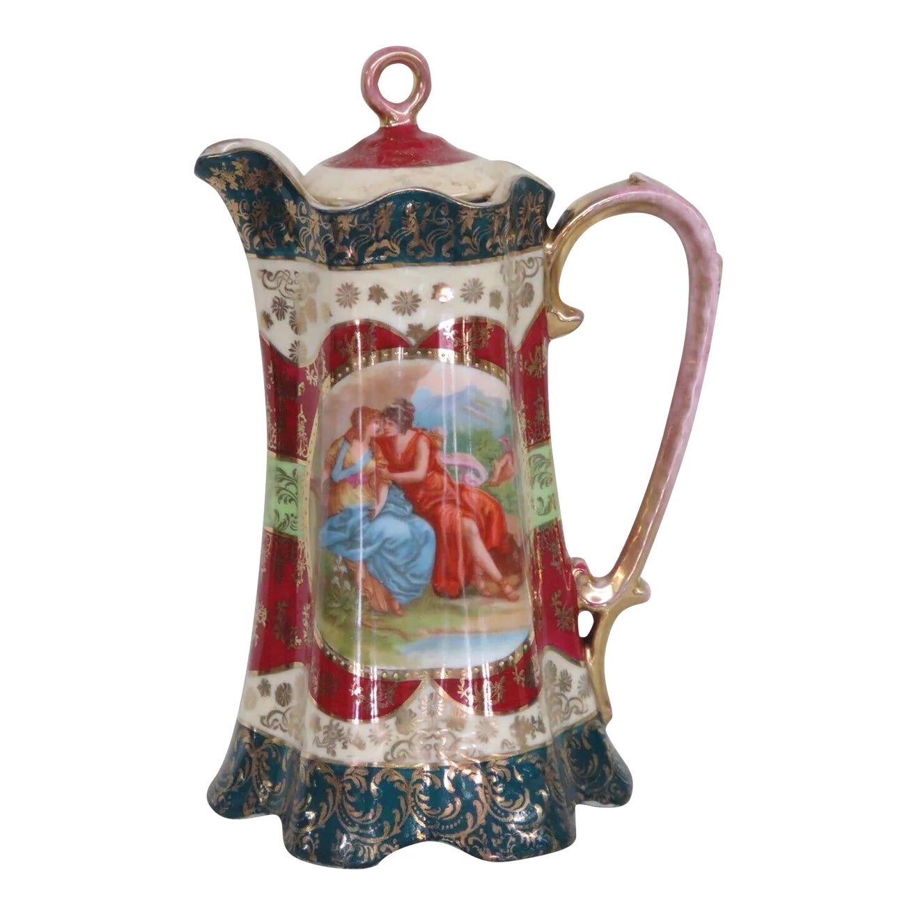 Royal Vienna Austria Cameo Porcelain Chocolate Coffee Tea Pot Pitcher ...