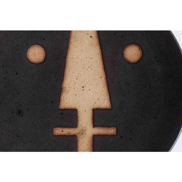 1960s Two Profiles Facing Ceramic Face Plate | Chairish