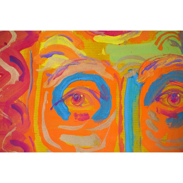 Vintage Drawing Abstract Contemporary Modern Portrait by E.J. Hartmann ...