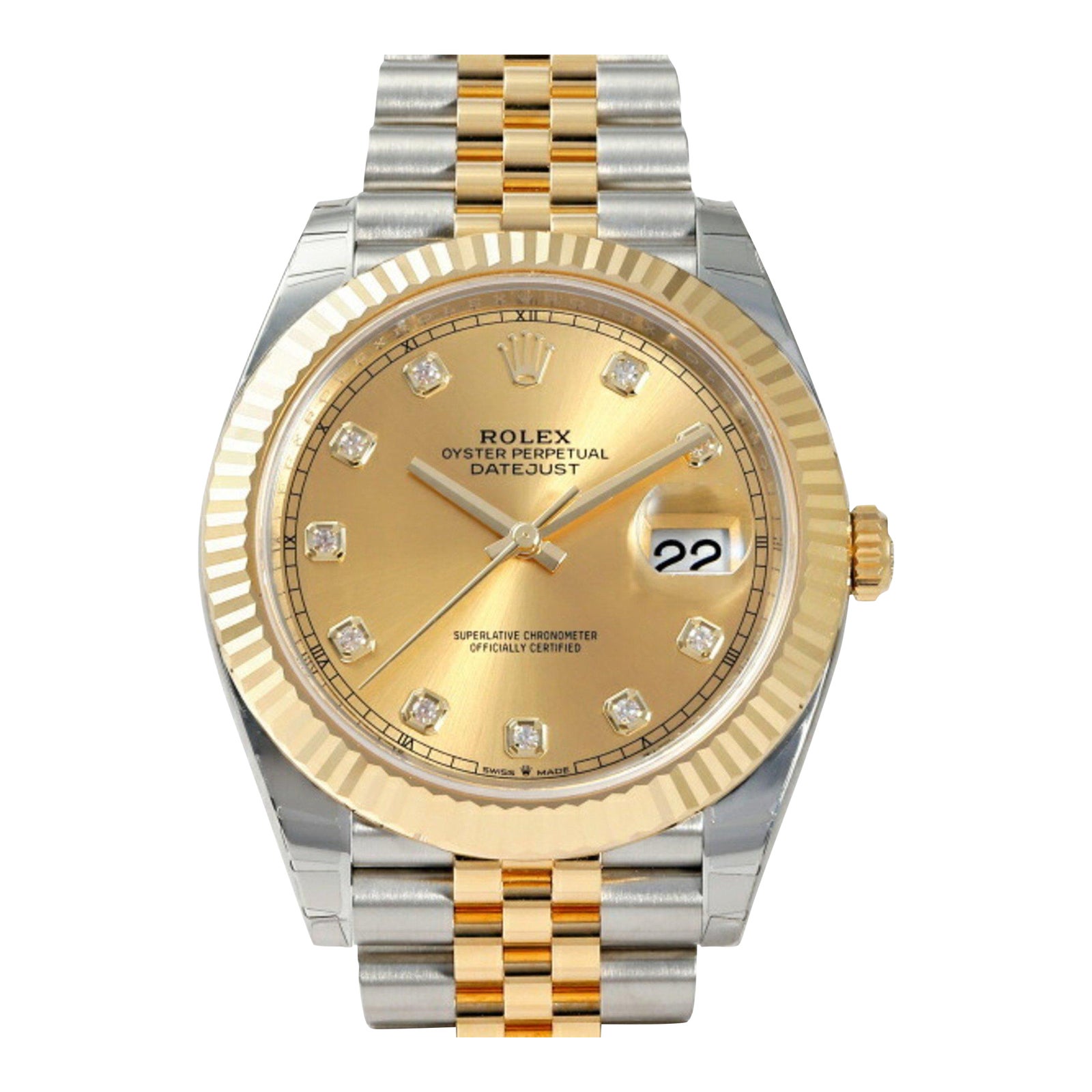 Rolex Datejust 41 126333G Champagne Dial Wristwatch Men's | Chairish