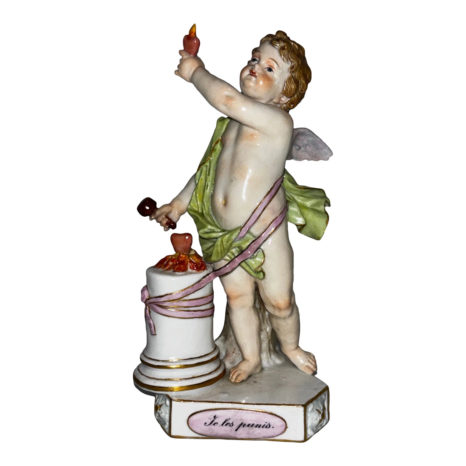 Late 18th Century Meissen Cupid Figure "Je Les Punis" (I Punish Them ...