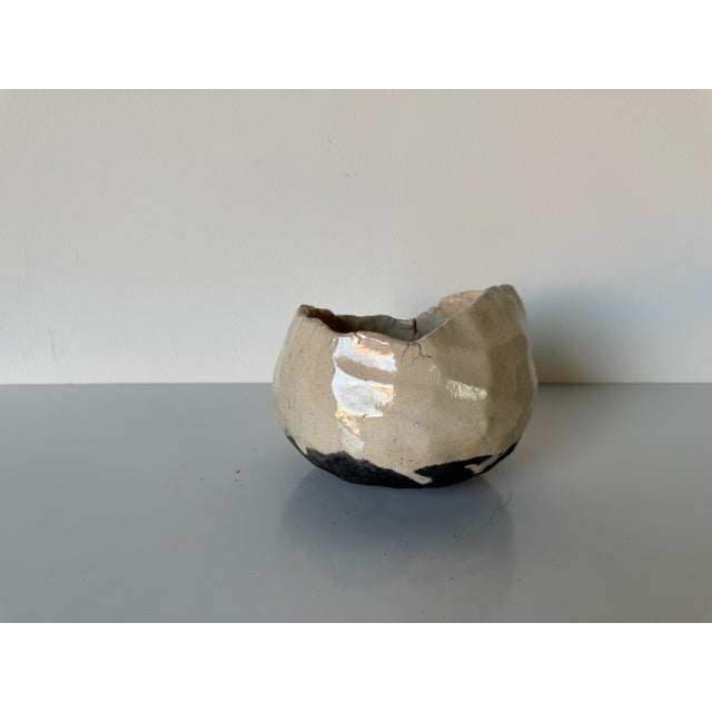 Vintage Organic Free - Form Abstract Pottery Bowl | Chairish