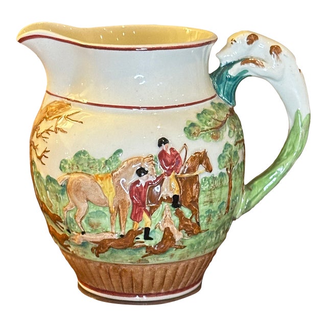 Small Vintage Wedgwood Etruria Pitcher Circa 1930s - English Fox Hunt ...