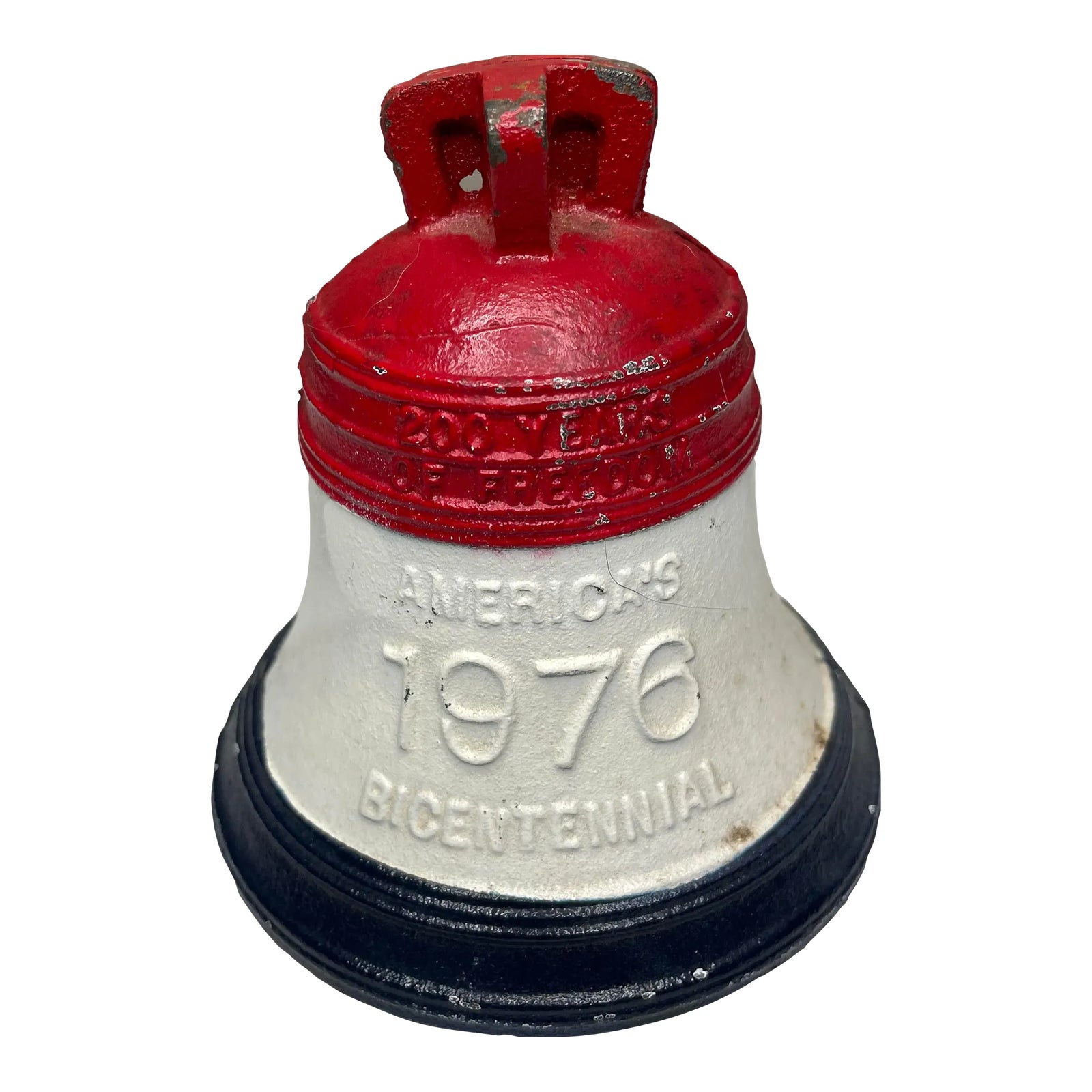Vintage Cast Iron Liberty Bell Bank | Chairish