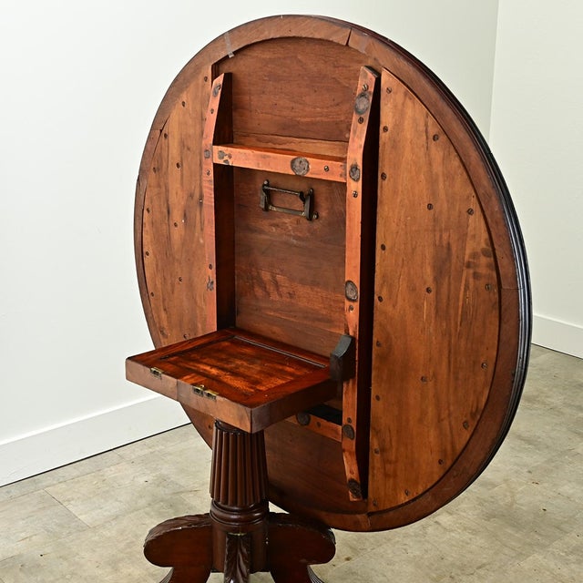 Dutch Round Pedestal Base Dining Table | Chairish