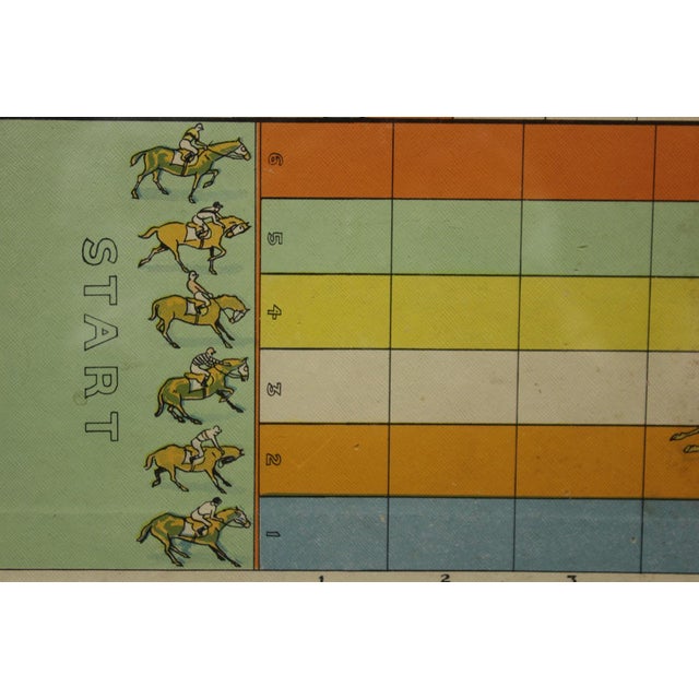 Belmont Park C1920s Horse Race Game Board Custom Framed | Chairish