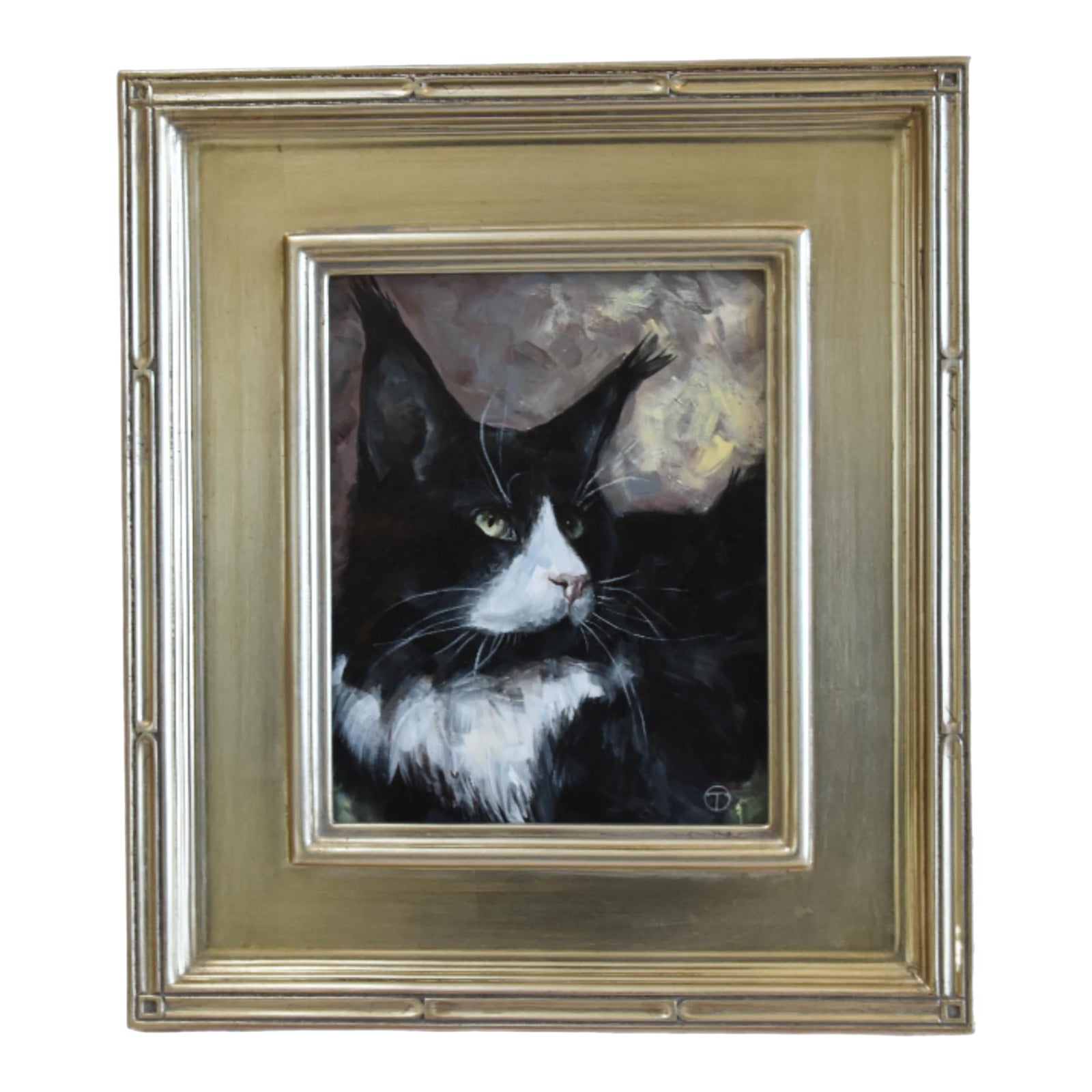 Original Artist Signed Main Coon Cat Oil Painting Including the ...