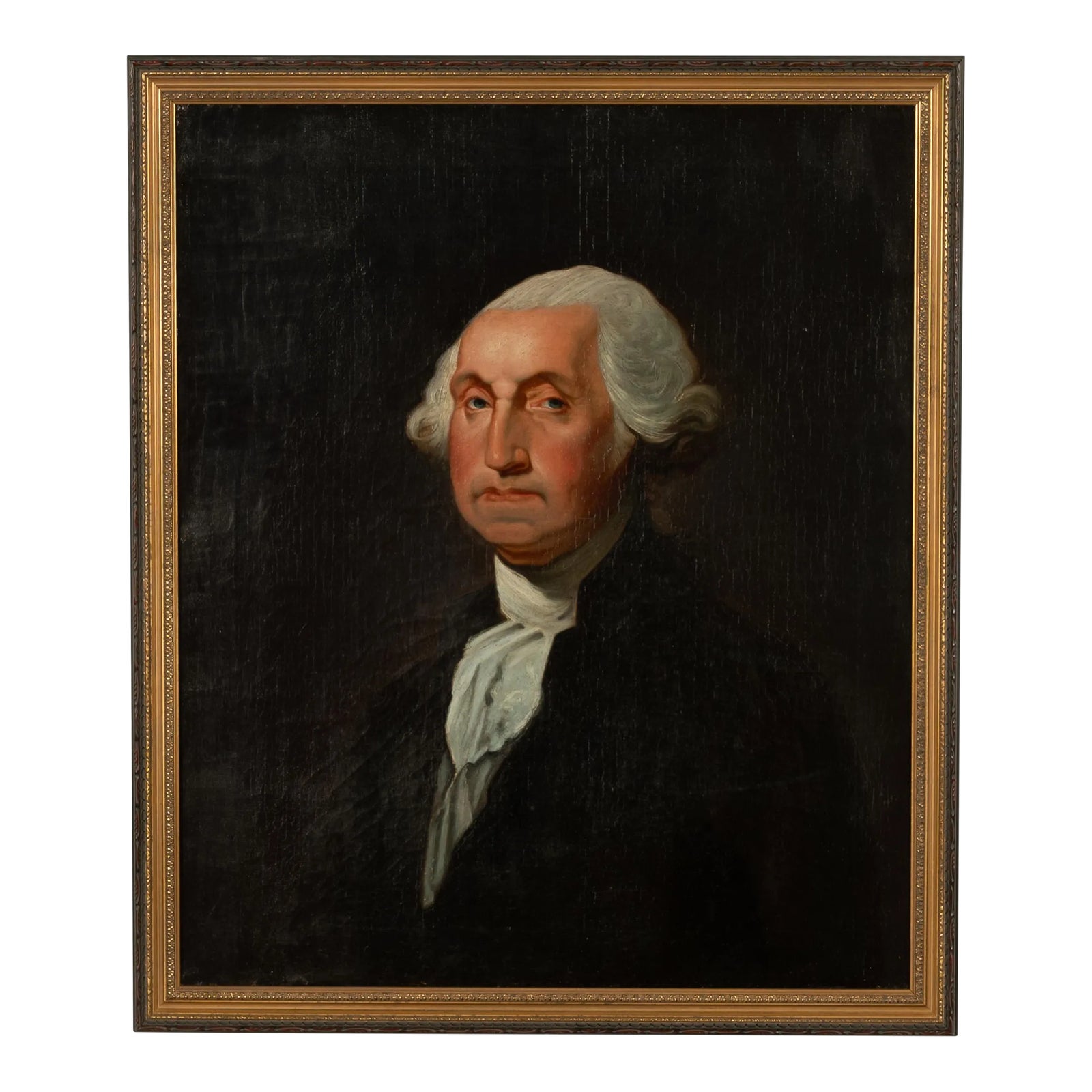 Antique 19th Century American Oil Painting Portrait George Washington ...