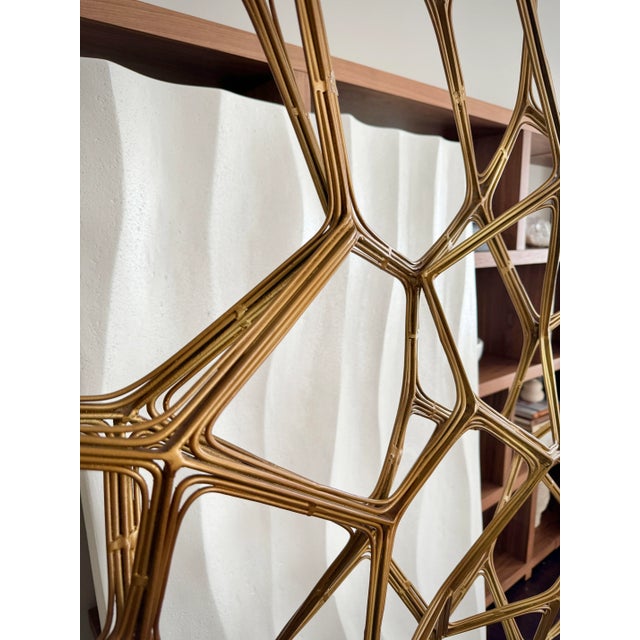 Geometric Sculptural Made Goods Efrain Honeycomb Room Divider in Aged ...
