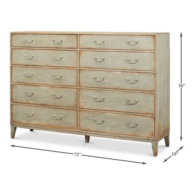 Large Painted Pine Dresser | Chairish