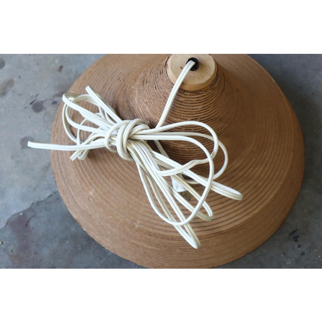 Vintage Gregory Van Pelt Corrugated Cardboard Pendant Ceiling Light ...